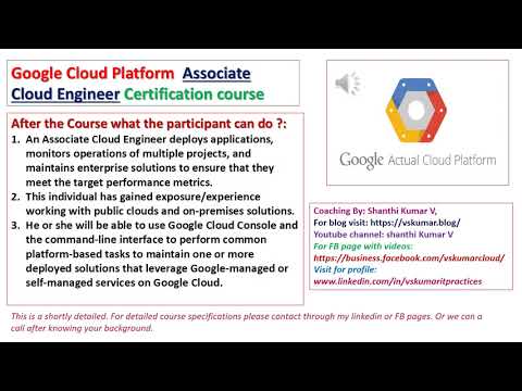 GCP- Associate Cloud Engineer Certification course | Building Cloud/DevOps/AI/ML/Gen AI Architects