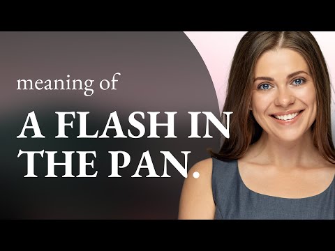 A Flash in the Pan: Unpacking an Idiom