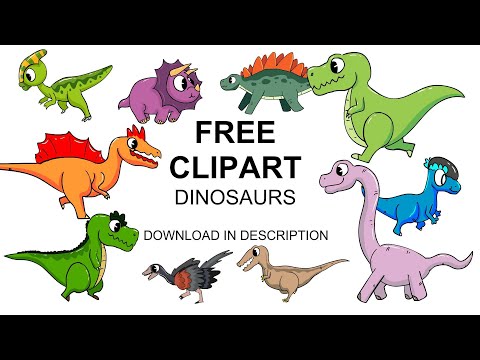 FREE ClipArt for PRINT ON DEMAND and COMMERCIAL USE! || Dinosaurs