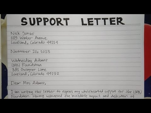 How To Write A Support Letter Step by Step Guide | Writing Practices