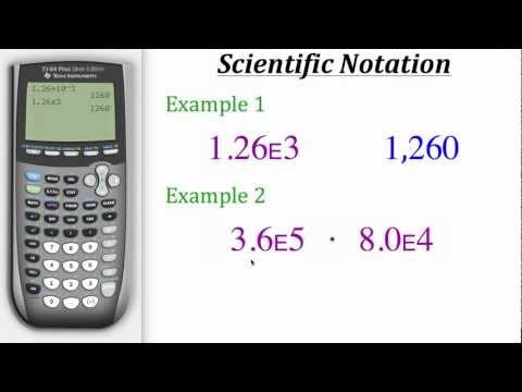TI Calculator Tutorial: Scientific Notation