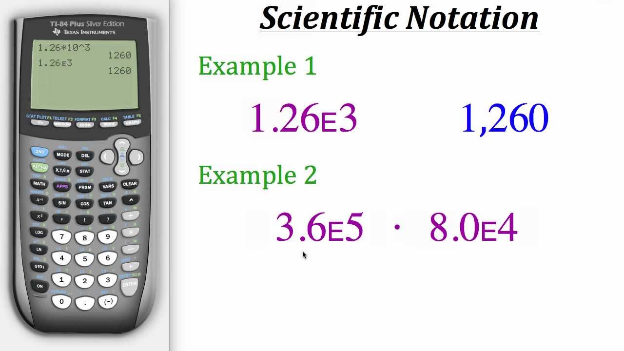 TI Calculator Tutorial: Scientific Notation