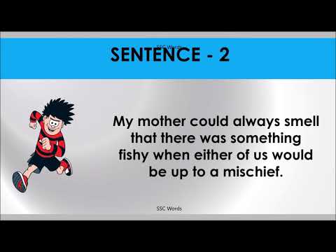 SMELL SOMETHING FISHY Idiom 634 # Meaning and five sentences # SSC Words