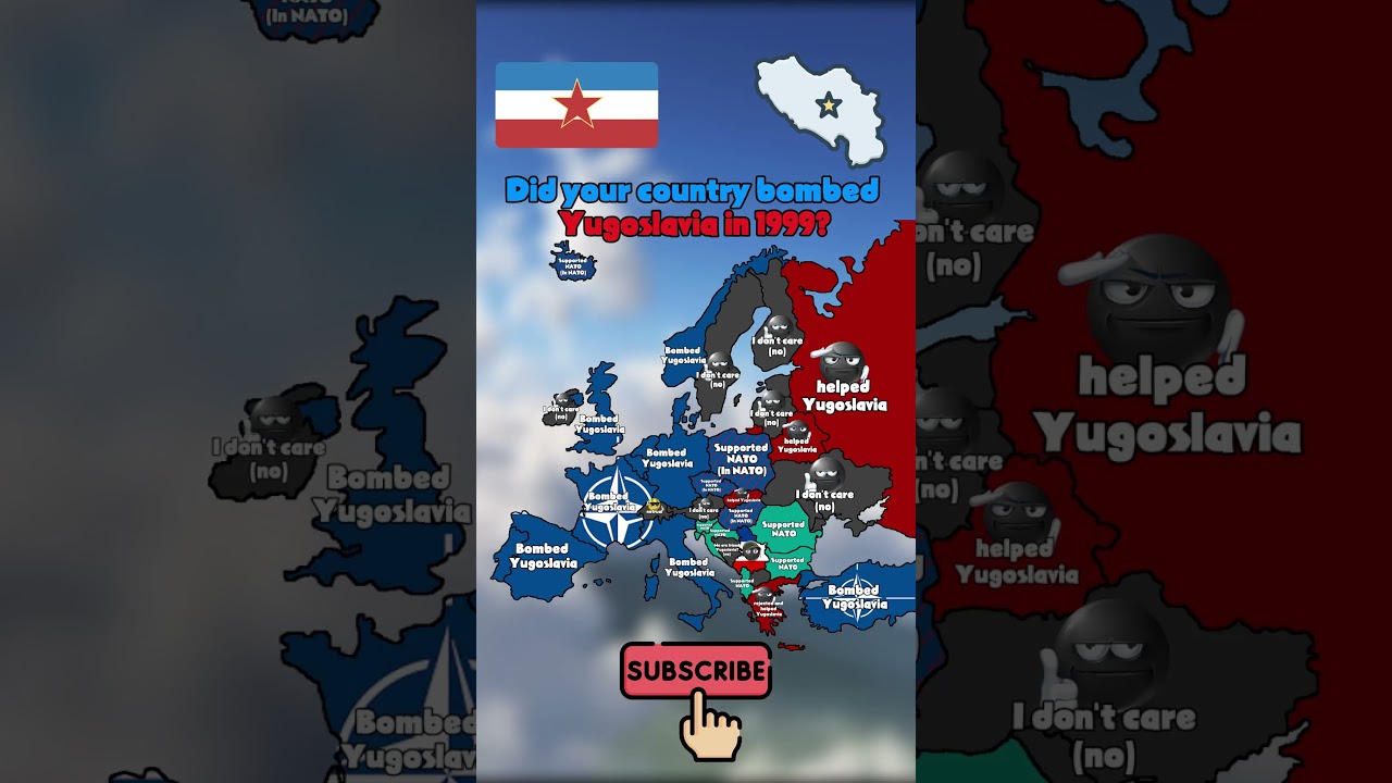 Did your country bombed Yugoslavia in 1999? #history #mapping #mapper #geography #europe #war