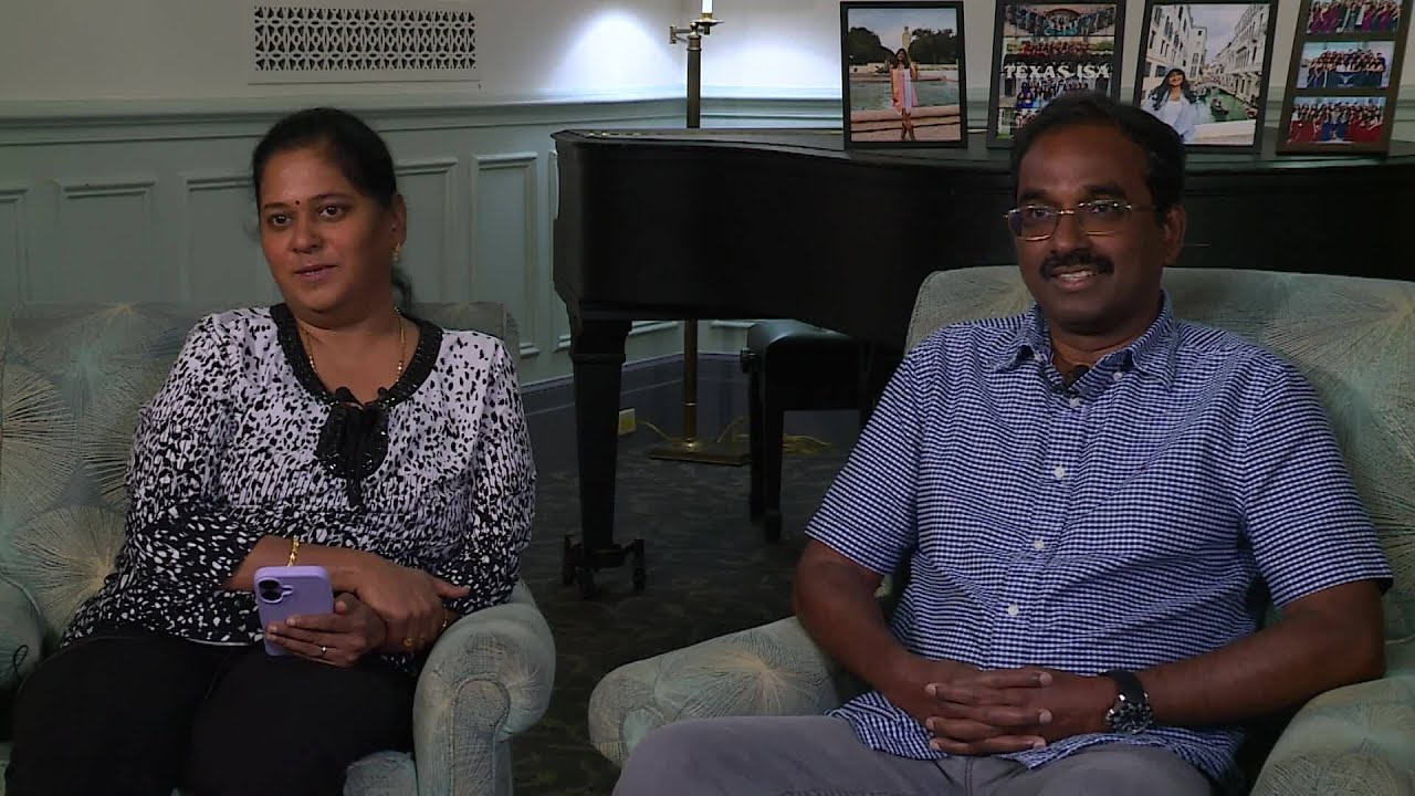 WEB EXTRA: Savitha Shanmugasundaram's parents discuss 'paying it forward'