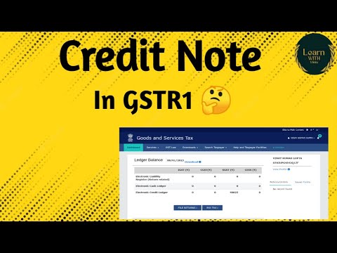 How to show Credit Note in GSTR1 | GSTR1 ke Andar credit note kaise dale in Hindi |