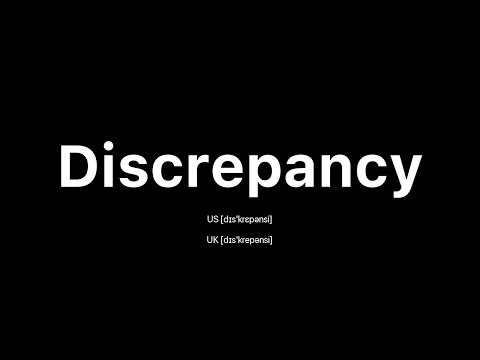 How to Pronounce Discrepancy: πΊπΈ American English vs. π¬π§ British English