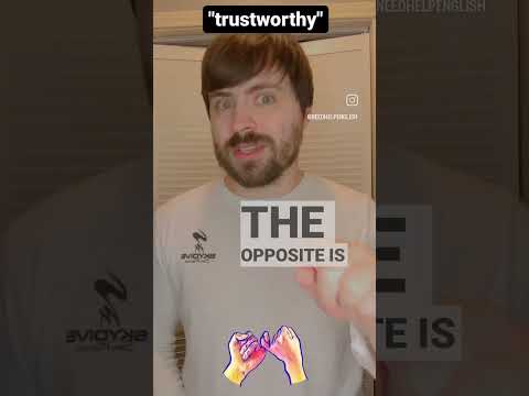 English Adjective "trustworthy" ESL Vocabulary Made Easy!