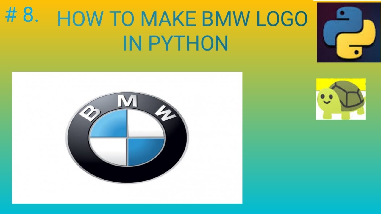 how to make BMW logo || python tutorial
