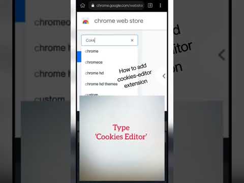 How add cookies-editor extension in Kiwi Browser #cookies #editor #tutorial #video #kiwibrowser