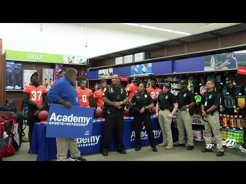 Local athletes receive gifts from Tallahassee Police, Academy Sports and Outdoors
