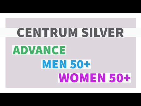 CENTRUM SILVER ADVANCE AT MEN 50+ VS WOMEN 50+