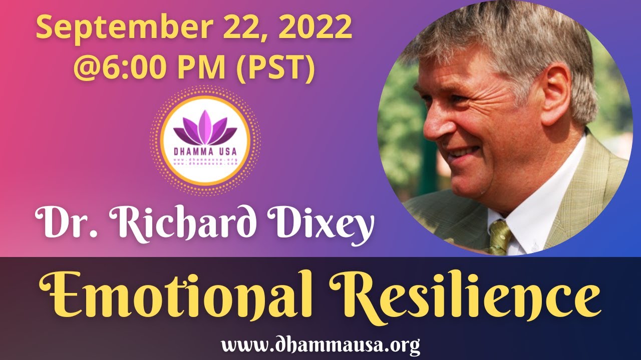 Emotional Resilience | Dr. Richard Dixey | Special Guest Lecture Series - 3