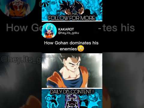 how goku dominates his enemies 👿