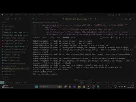 Agentic MCP Server - Solve a math puzzle and draw in MS Paint