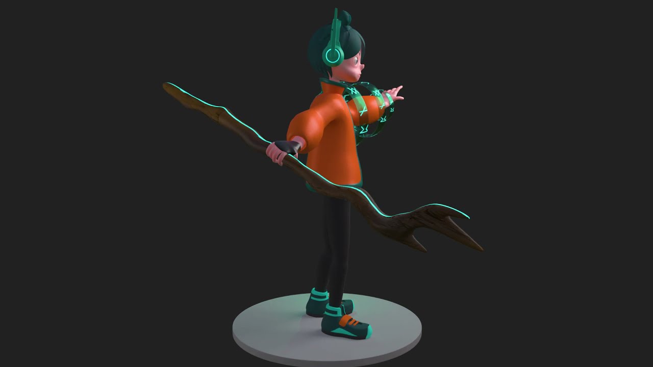 3D character turntable - Student project