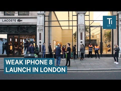 Underwhelming Turnout For Apple's London iPhone 8 Release