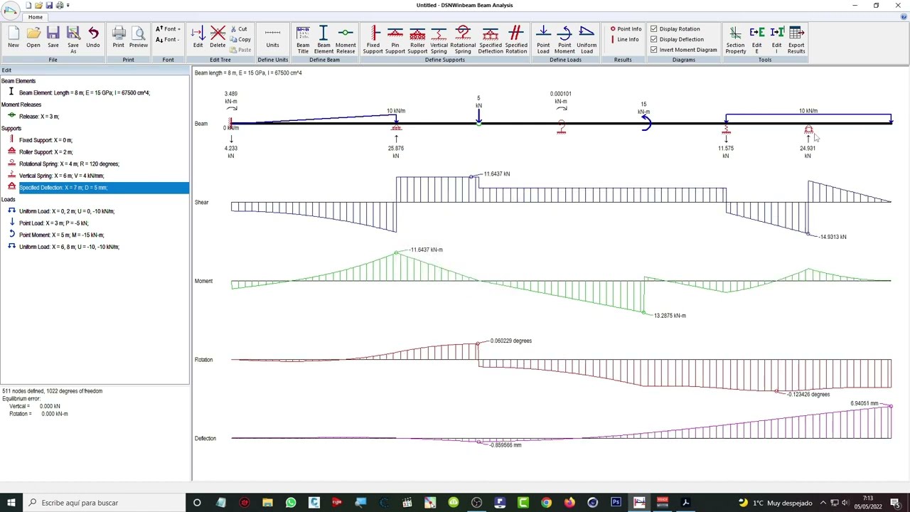 programa para resolver vigas DSNWinBeam