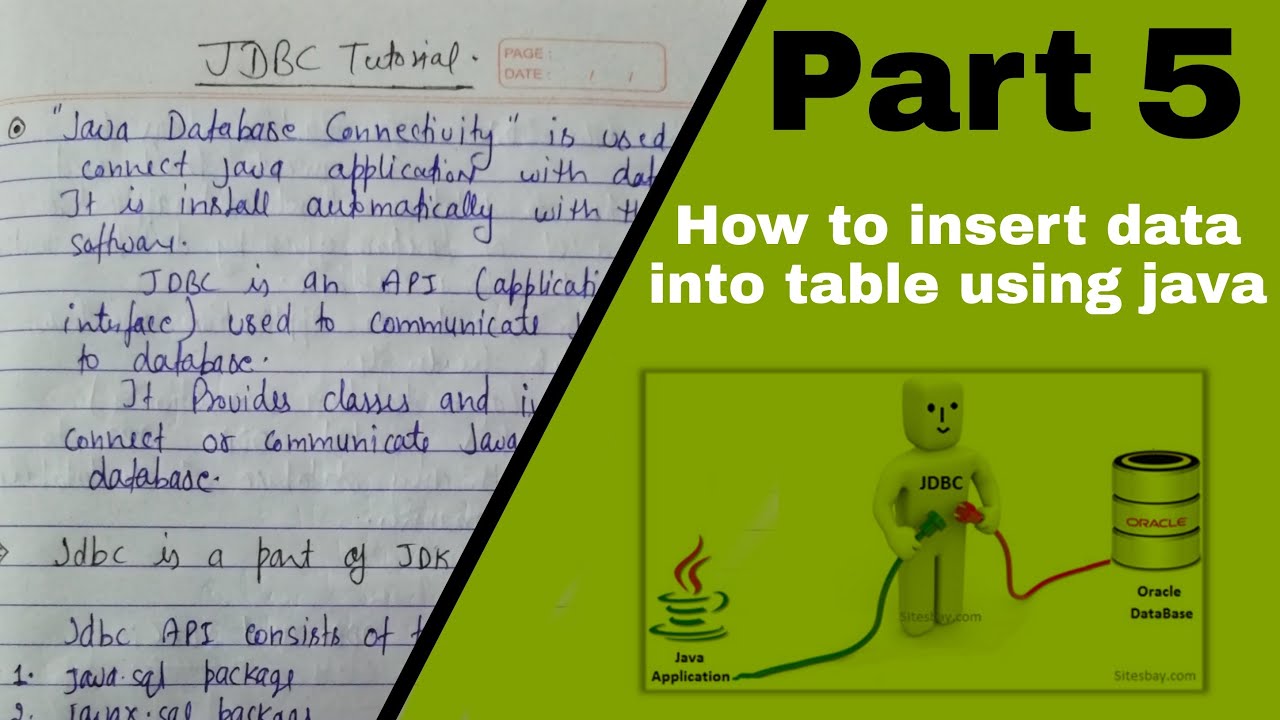 How to Insert data into datatable using Java | Java Database tutorials | JDBC #05
