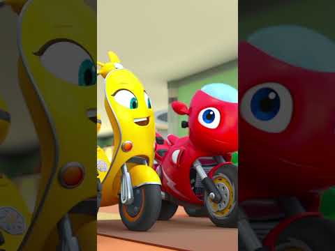 Don't Get Stuck!!! ⚡️ Motorcycle Cartoon | Ricky Zoom #shorts