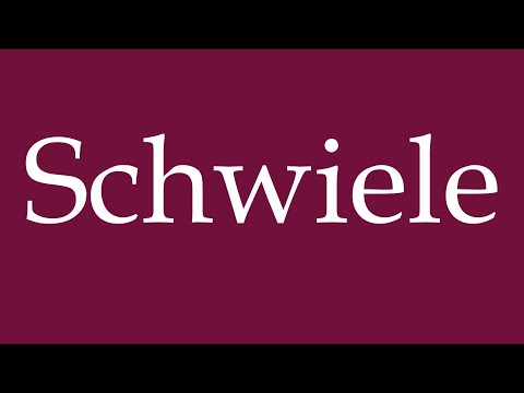 How to Pronounce ''Schwiele'' (Callus) Correctly in German