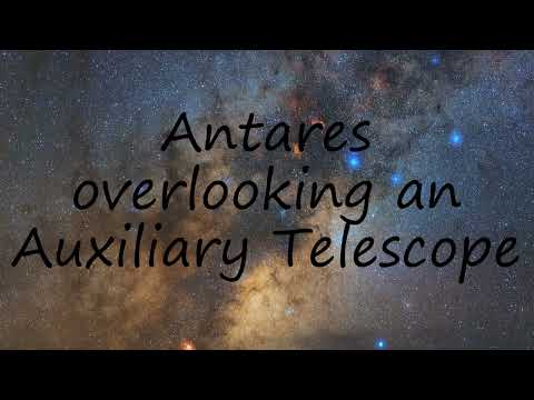 How to pronounce Antares overlooking an Auxiliary Telescope in English?