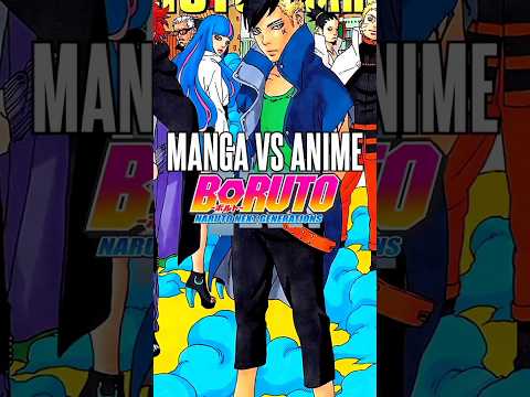 Manga vs Anime Boruto shippuden