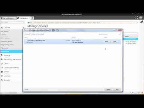 Installing new version of the AXIS Camera Station (Device Management)