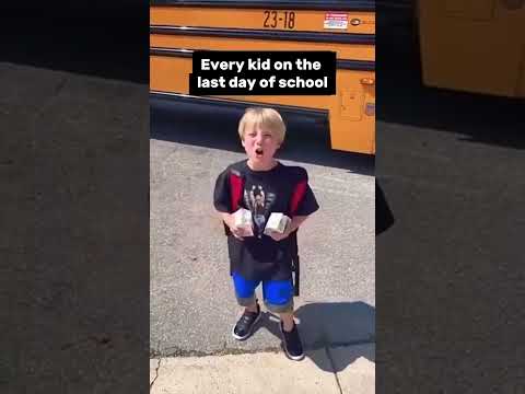 Every Kid On The Last Day Of School #youtube #funny #shortvideos #shorts