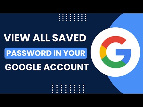 View All Saved Passwords in your Google Account on Android !