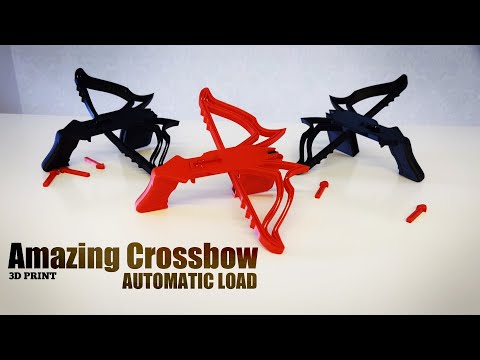 🏹 Amazing Crossbow with arrow magazine・ 3D File for 3D printing・Cults