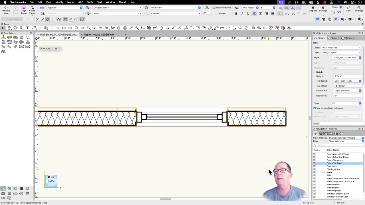 Wall and window Graphics in Vectorworks 2026