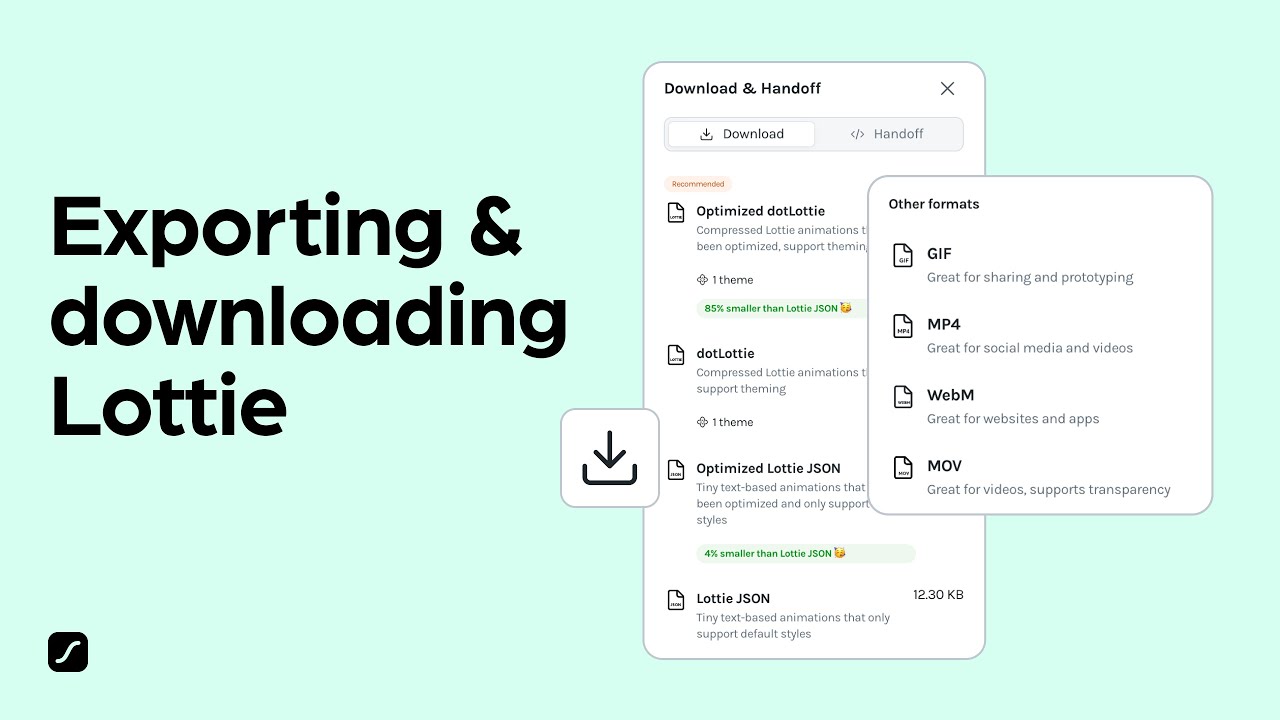 LottieFiles tutorial for beginners: How to export & download Lottie Animation