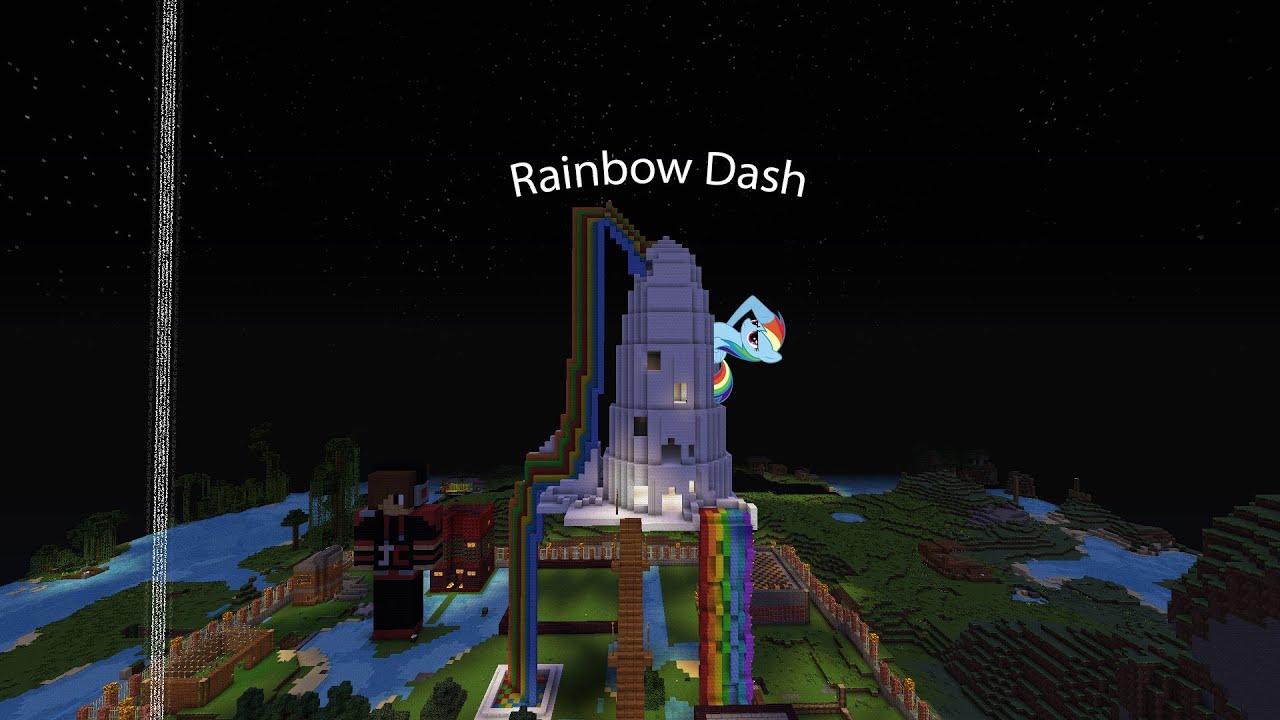 Rainbow Dash's House In Minecraft