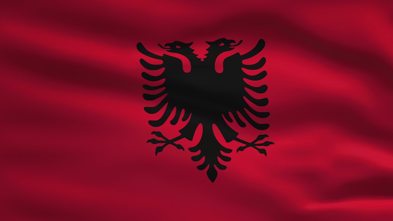 Albania Waving Flag Animation | 8k Ultra HD | Flags of the World
