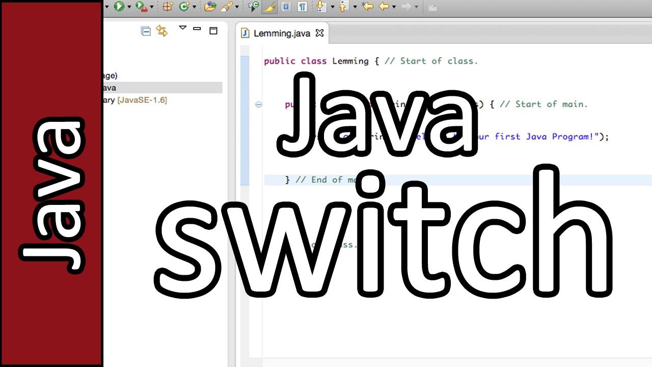 Java Switch - Java Programming Tutorial #10 (PC / Mac 2015)