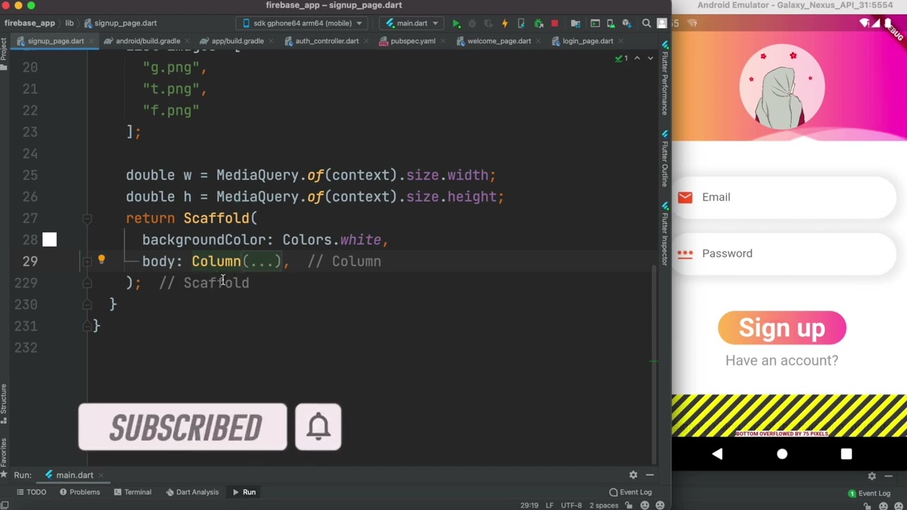 Flutter Scrollable Column | SingleChildSCrollView