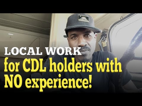 Let's talk finding a local CDL job when you have no experience. With a helpful resource