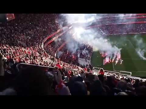 Benfica vs Braga. Fan protest.