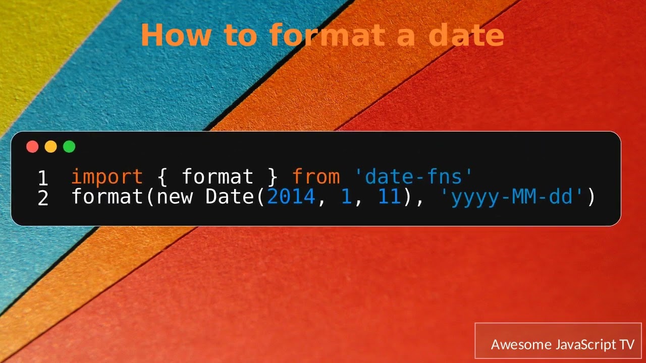 NodeJS date-fns