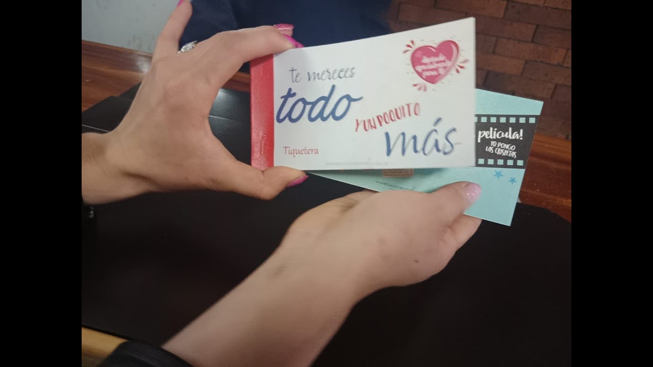 Tiquetera Regalo para enamorados #regaloscreativos