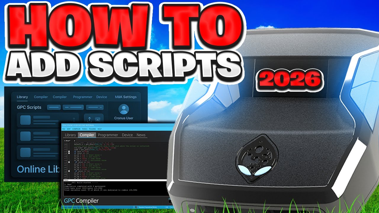 How To Add Scripts Onto Your Cronus Zen!!!