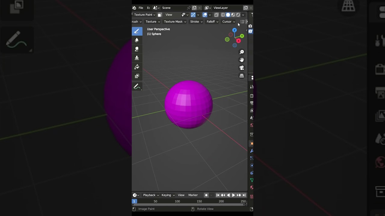 Blender Texture Painting Tutorial #blender #blendertutorial #blender3d #3d #3dmodeling #animation