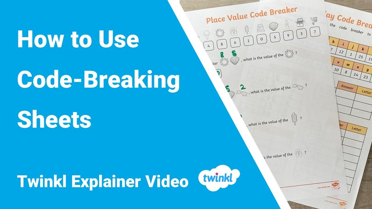 How to Use Code-Breaking Sheets