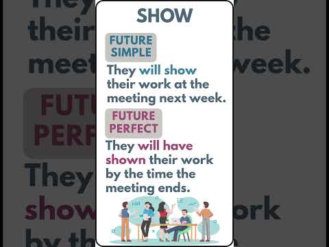 FUTURE FORMS OF THE VERB SHOW