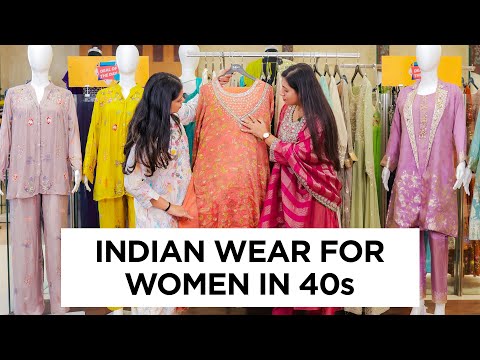 Indian Wear For Women in 40's | Indian Dresses for 40s Women Styling.