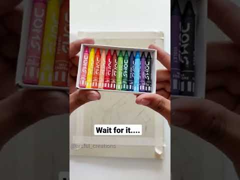 Drawing with the cheapest crayons 🥵 #cheapart #cheapartsupplies #waxcrayons