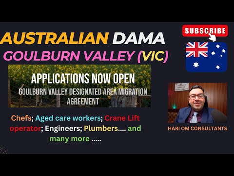 Australian DAMA- Goulburn Valley (VIC)/ Agriculture tech;Teachers; Engineers..@HariOmconsultants