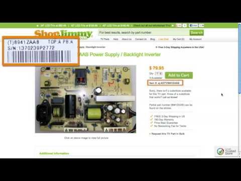 TV Part Number Identification Guide for Insignia & Dynex Power Supply Unit (PSU) Boards