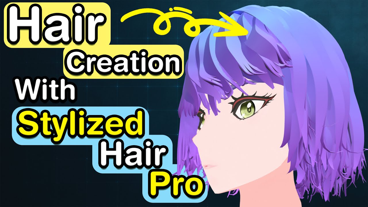 The BEST Stylized Hair Tool for Blender? Stylized Hair Pro Full Guide + Workflow